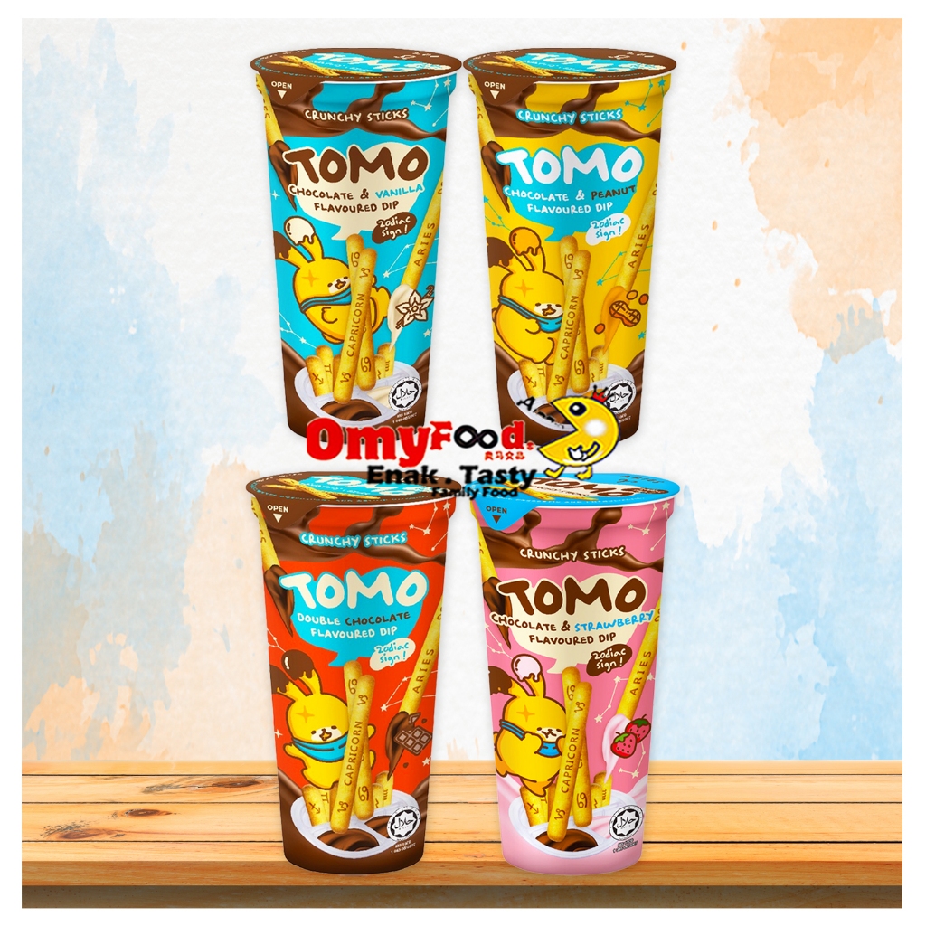 40g x 1 pcs TOMO Crunchy Sticks [Double Choco/ Choco & Vanilla/ Choco ...
