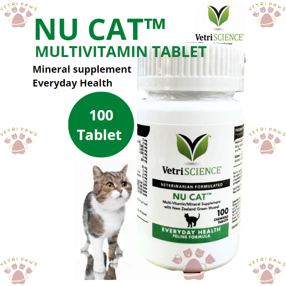 VETRI SCIENCE NU CAT MULTIVITAMIN (FISH) 100 TABLETS | CAT MULTIVITAMIN ...