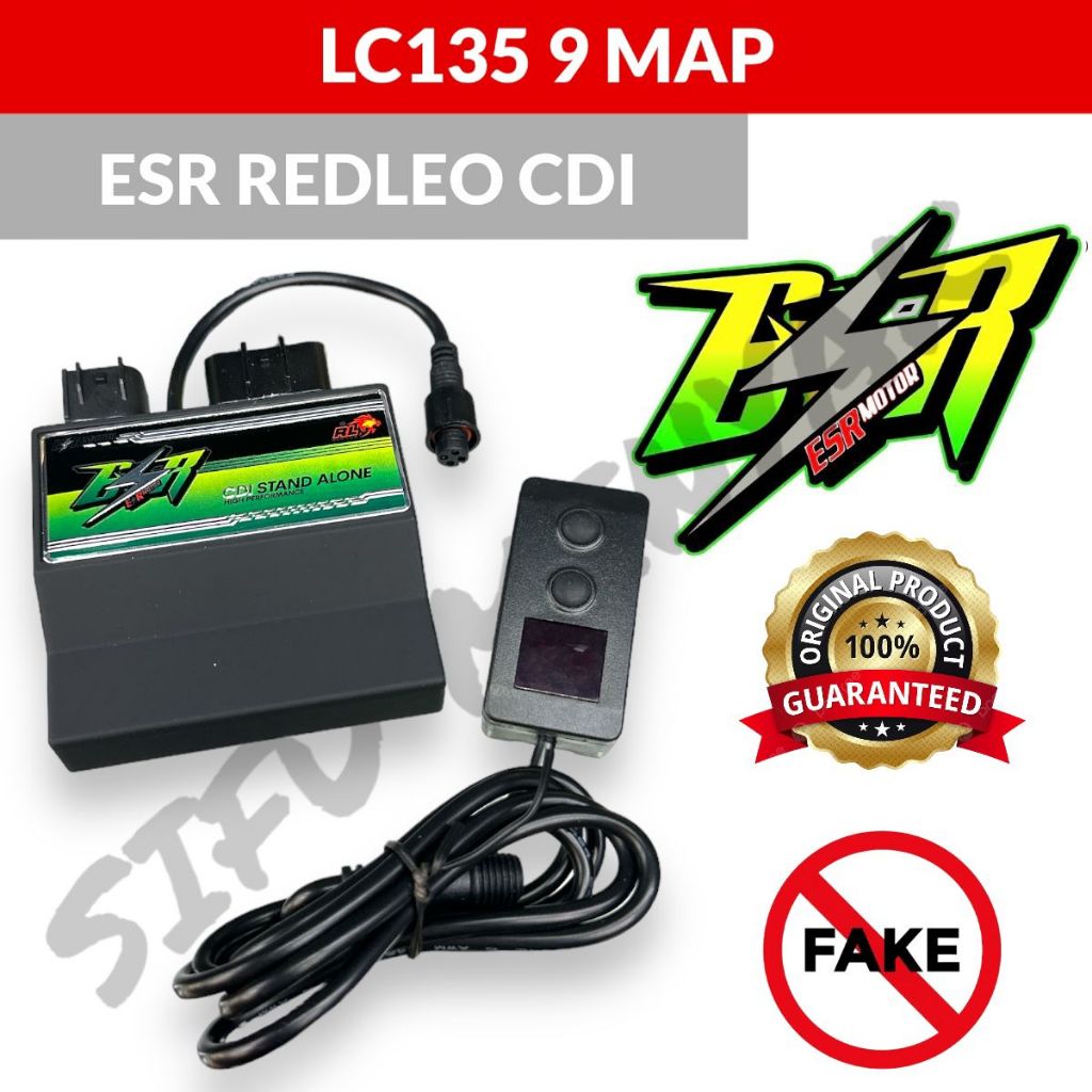 ORIGINAL ESR MOTOR YAMAHA LC135 V1 - V7 LC 5S RACING CDI 9MAP 9 MODE ...
