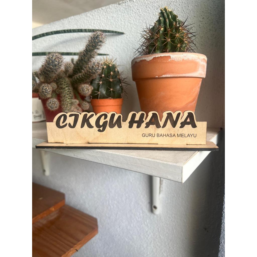 [SIAP 2 HARI] Table Name, Custom Desk Name l Tanda Nama Meja l Ukiran ...