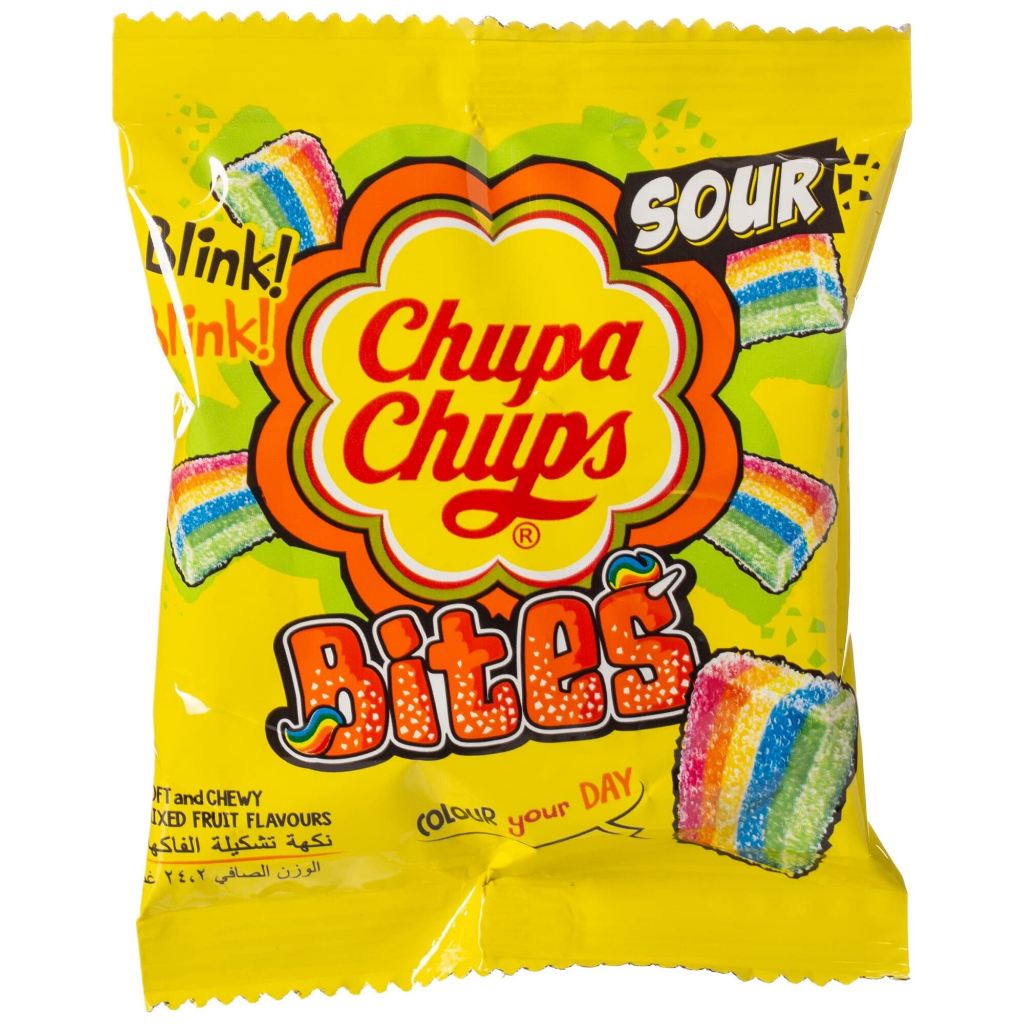 CHUPA CHUPS Bites Sour Fruit Flavour Gummy Canides 80G | Shopee Malaysia