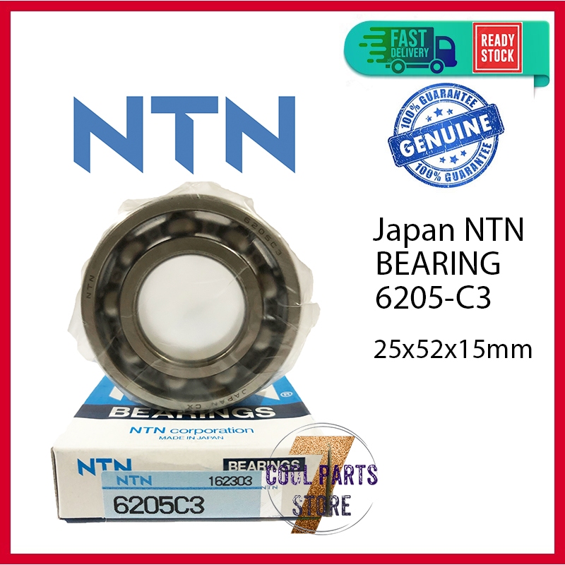 6205 C3 NTN Japan Bearing 6205C3 (25 X 52 X 15mm) 6205 Crankshaft ...