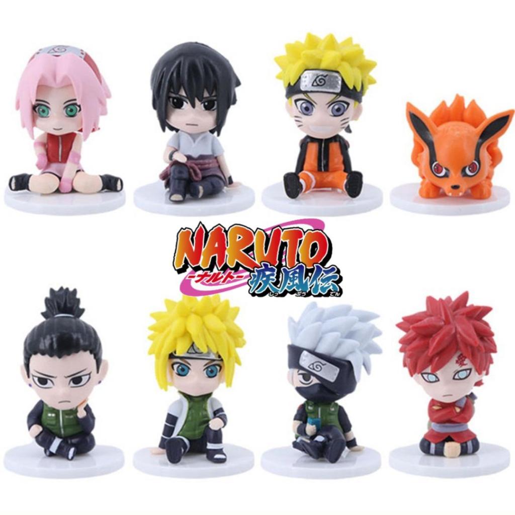 Naruto Shippuden Sitting Naruto Gaara Kakashi Minato Sasuke Shikamaru ...