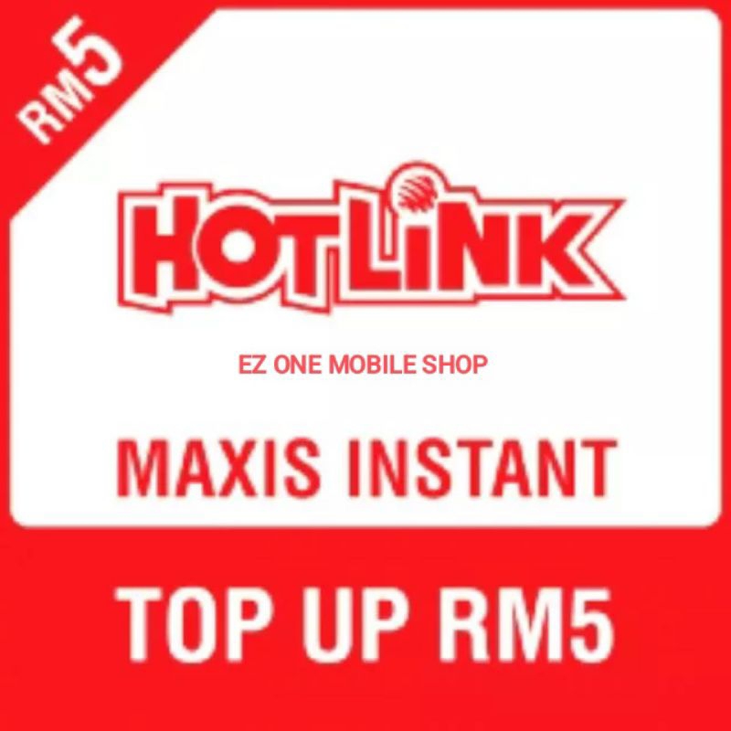 Hotlink Maxis Directly Top Up/Pin Reload RM5.00 | Shopee Malaysia