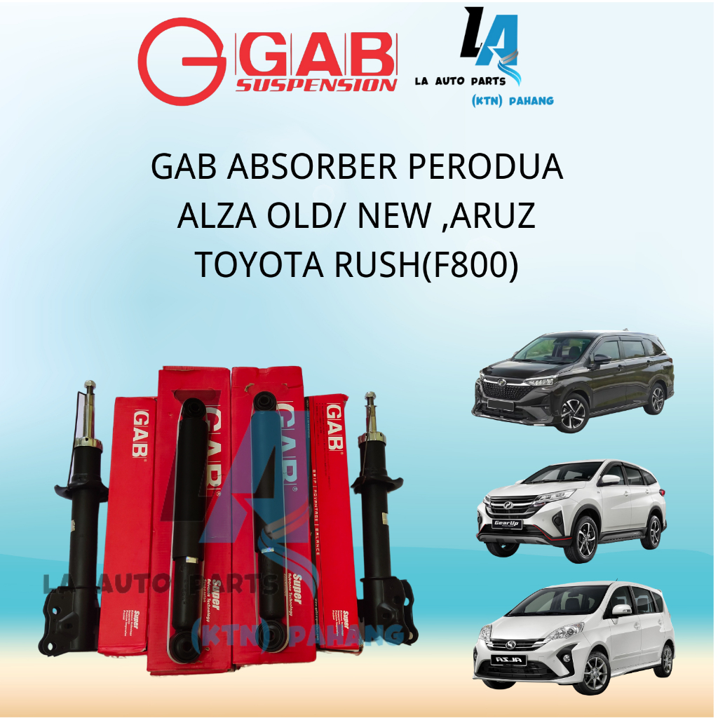 GAB ABSORBER PERODUA ALZA OLD/ NEW ,ARUZ TOYOTA RUSH(F800) | Shopee ...