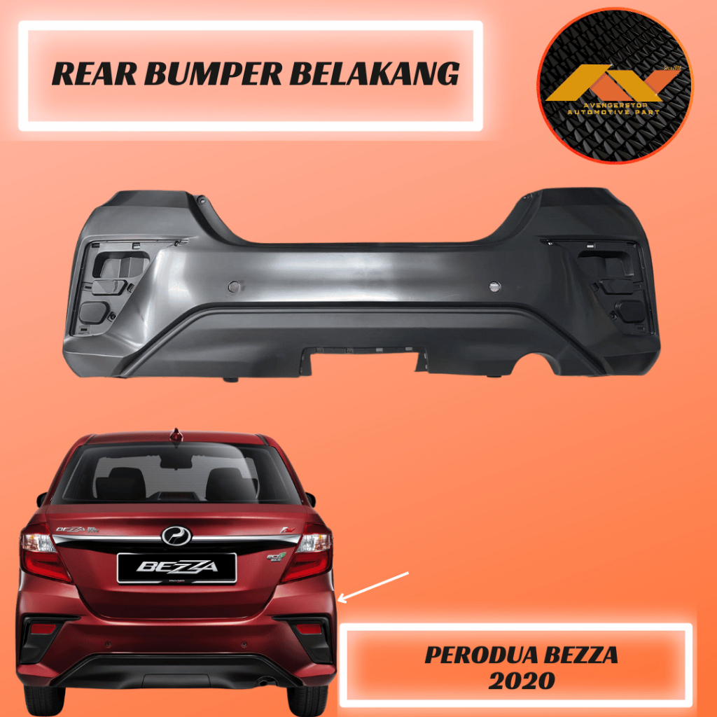 PERODUA BEZZA 2020 REAR BUMPER BELAKANG PP MATERIAL HIGH QUALITY ...