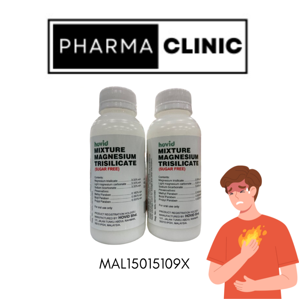 HOVID MIXTURE MAGNESIUM TRISILICATE 120ML (Sugar Free) | Shopee Malaysia