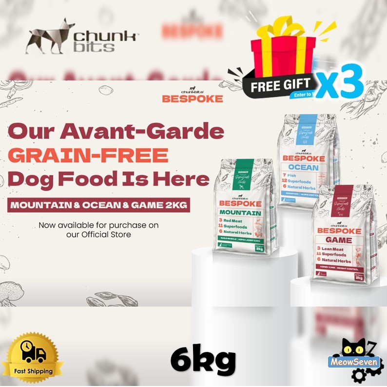 Chunk Bits Bespoke Grain Free Dog Food 6kg | Shopee Malaysia