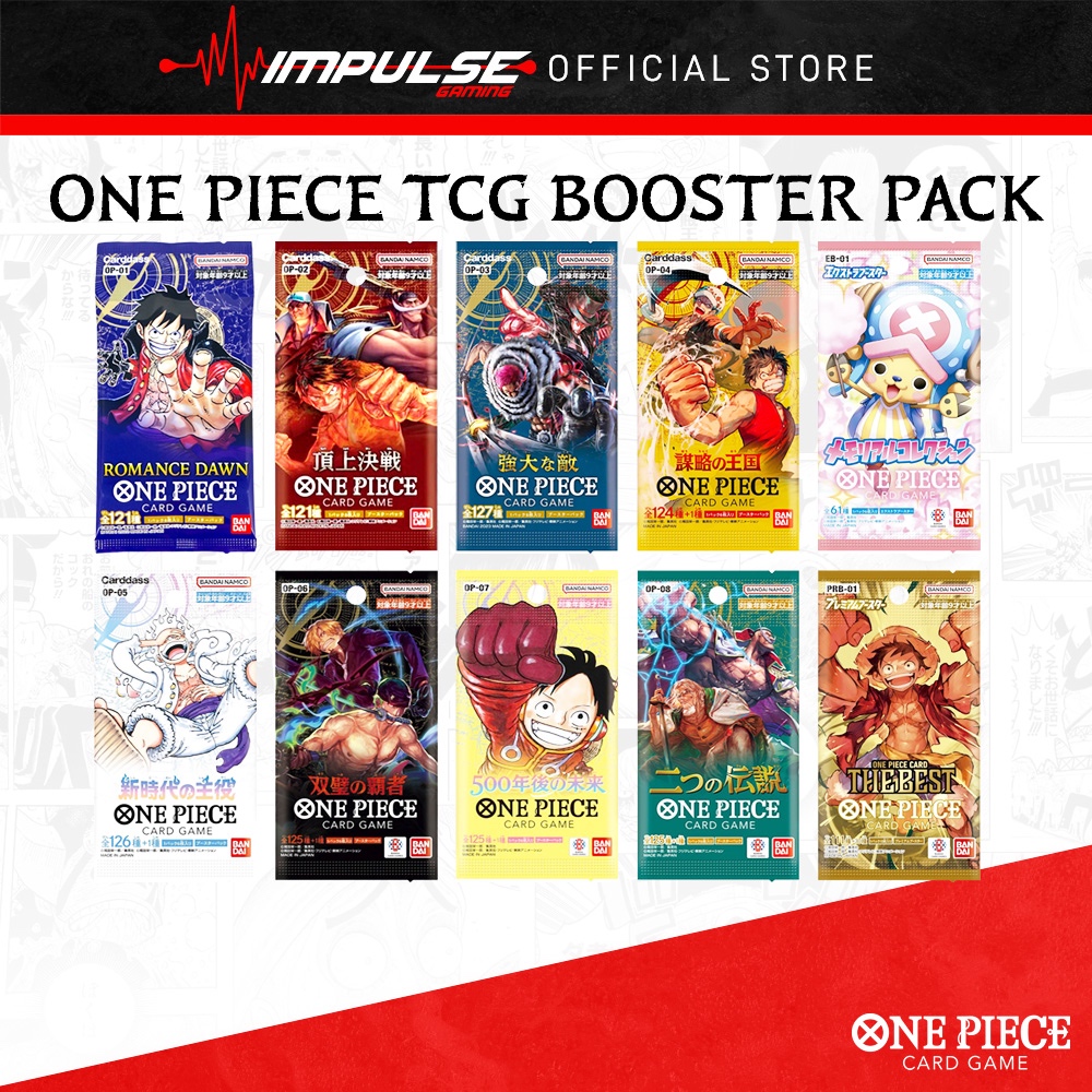 One Piece TCG: Booster Pack EB01 / OP01 / OP02 / OP03 / OP04 / OP05 ...