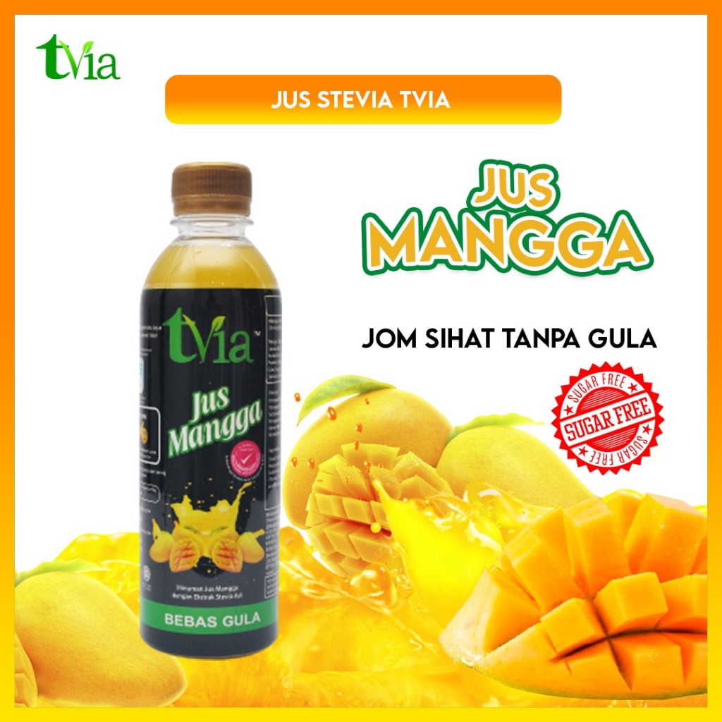 Jus Mangga Stevia Tvia Manis Tanpa Gula (330ml) | Diet | Sweetener ...