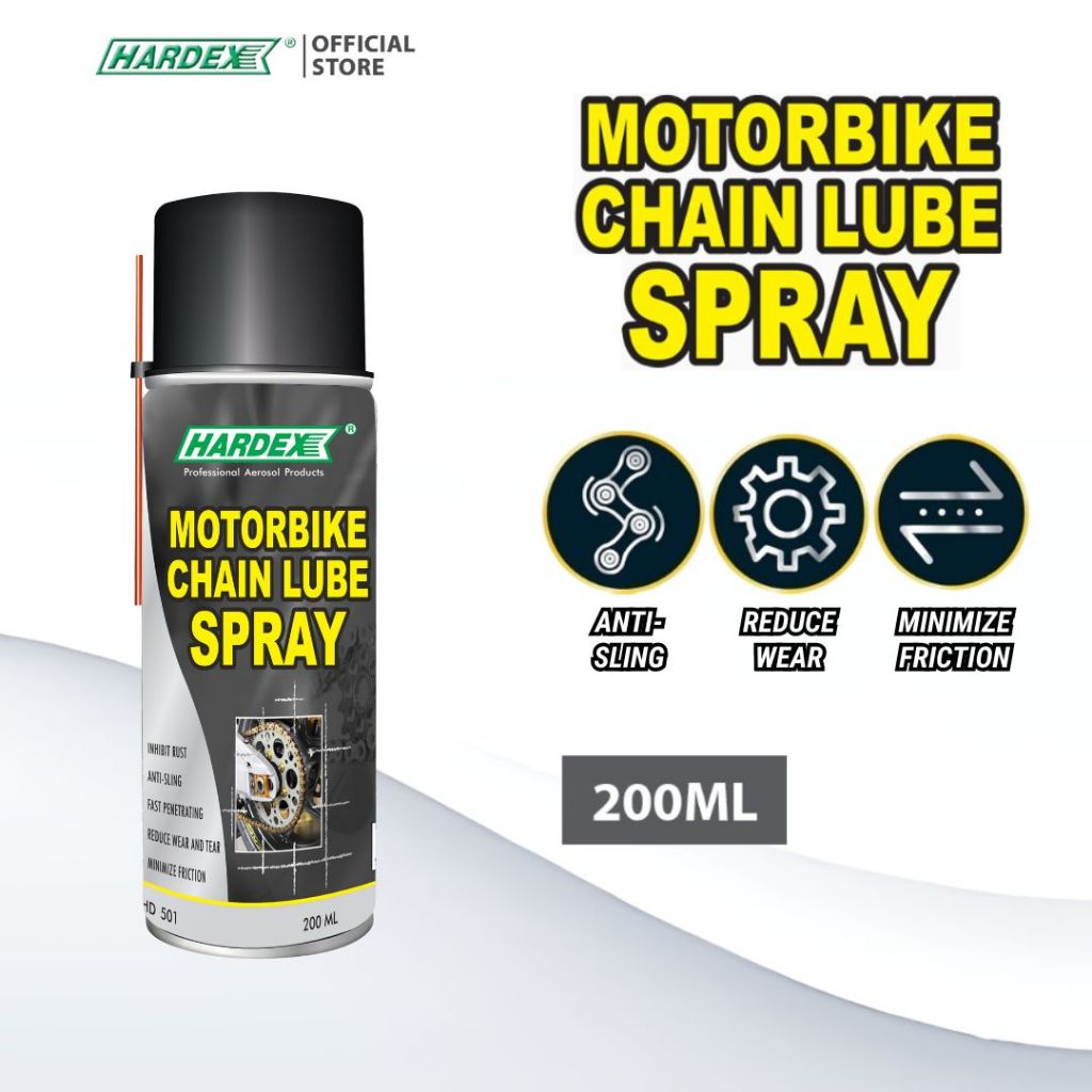 HARDEX Motorbike Chain Lube Spray (200ml) HD-501 | Shopee Malaysia