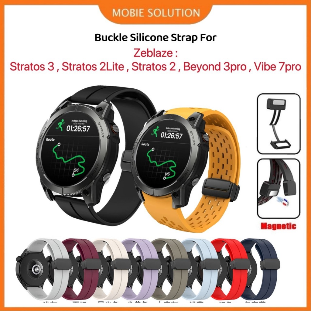 Magnetic Buckle Strap Zeblaze Stratos 3 Ultra Stratos 3 3pro Startos 2 ...