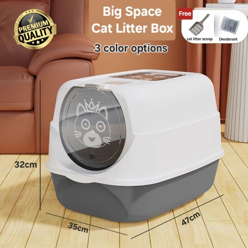 Cat Litter Box/Cat Toilet/Tempat Berak Kucing/Tandas Kucing/Bekas Pasir ...