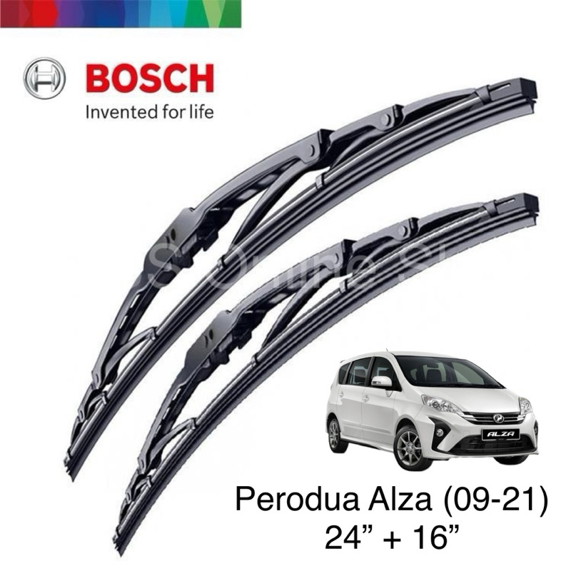Bosch Advantage Series Wiper [Perodua Alza (09-21)] (BA24” + BA16 ...