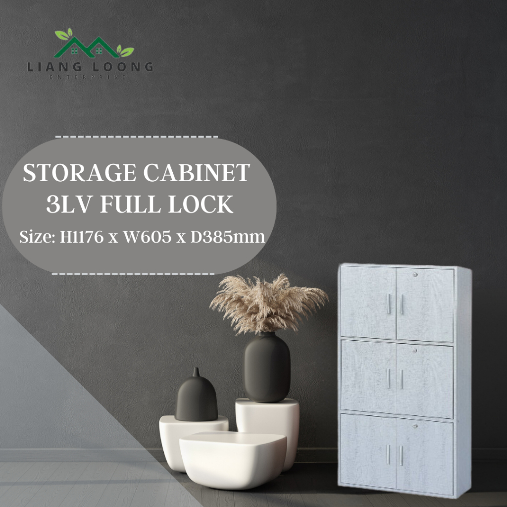[READY STOCK] Storage Cabinet With Lock | Kabinet Penyimpanan | Kabinet ...