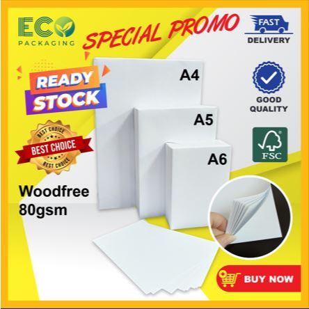 80gsm/A6 Paper (105 mm x 148 mm)/White Paper/Consignment Notes/Shipping ...