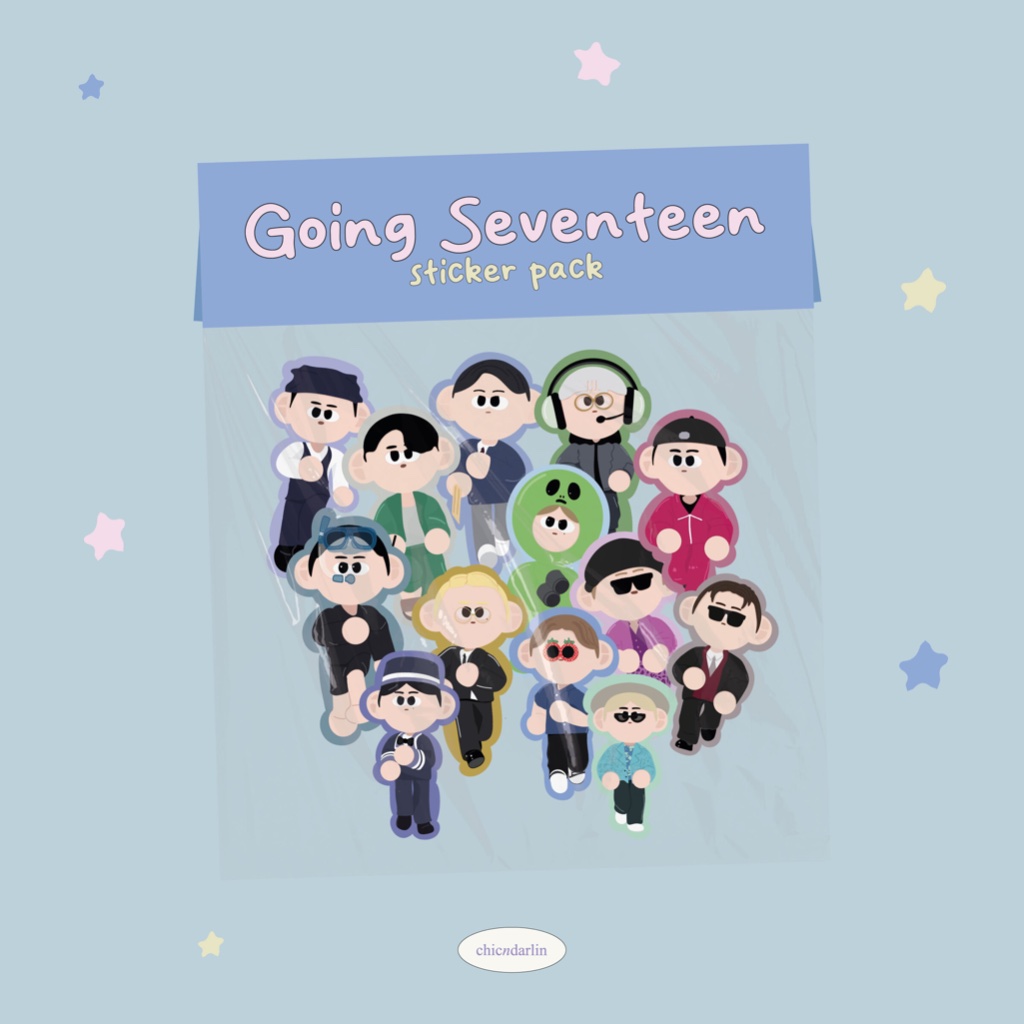 GOING SEVENTEEN STICKER PACK | Shopee Malaysia