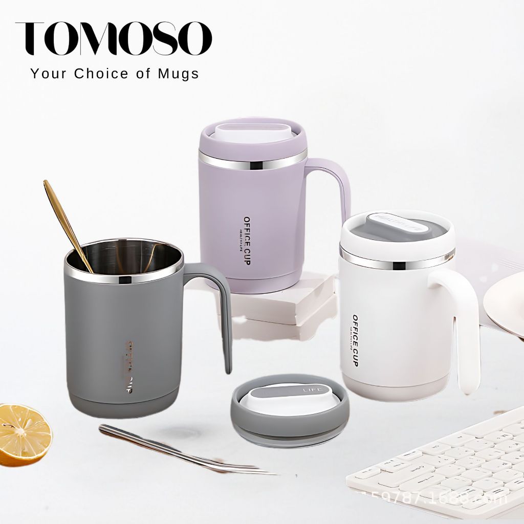 Tomoso 500ml Coffee Mug / Stainless Steel Coffee Cup / Office Cup ...