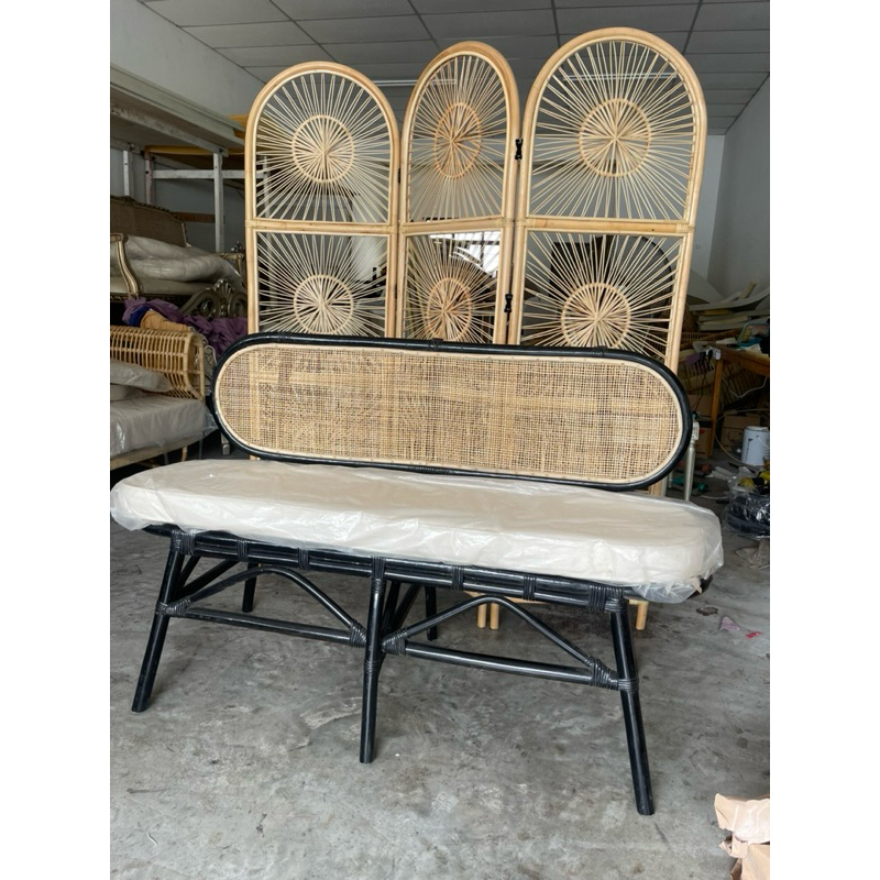 rattansofa,bench,rotan,rattan | Shopee Malaysia