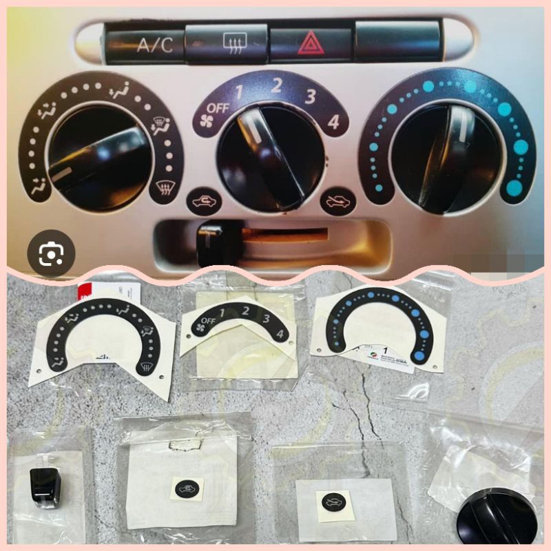 ORIGINAL PART!!! PERODUA VIVA ALL MODEL AIR COND PANEL STICKER,KNOB ...