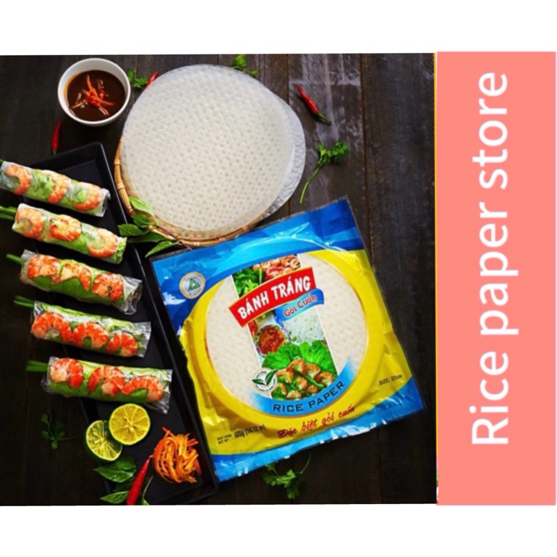 Halal food Vietnamese Rice Paper 21cm 300g Kulit Popiah Vietnam Spring ...