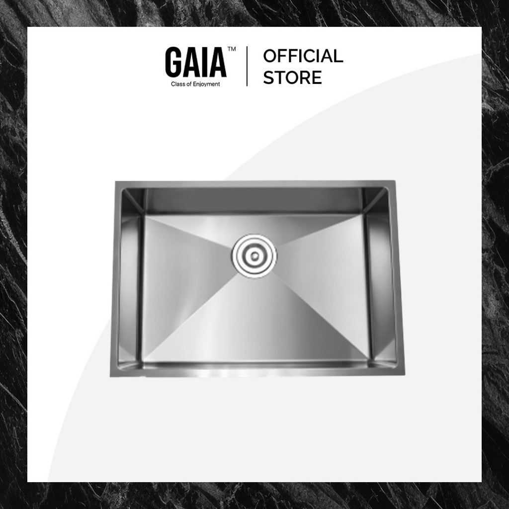 GAIA - Stainless Steel 304 Undermount or Top Mount Single Bowl Kitchen ...