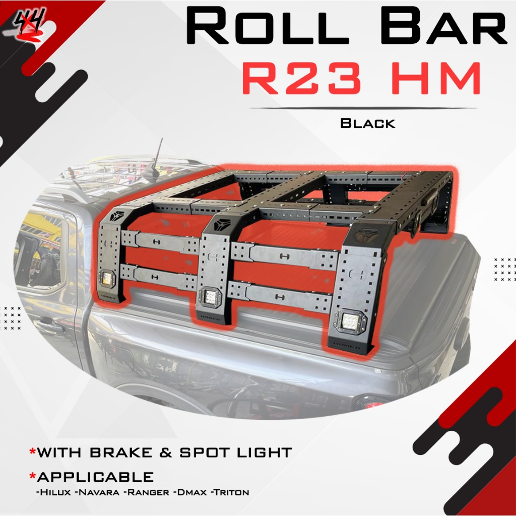Pickup Truck 4x4 Bed Rack R23 Hilux Ranger Dmax Triton Navara Bed Rack ...
