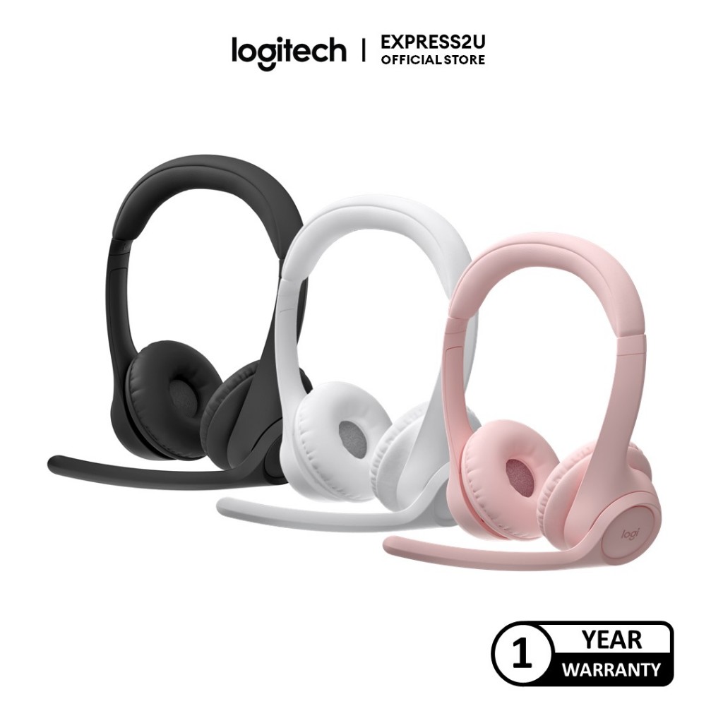 LOGITECH ZONE 300 WIRELESS BLUETOOTH HEADSET WITH NOISE-CANCELING ...