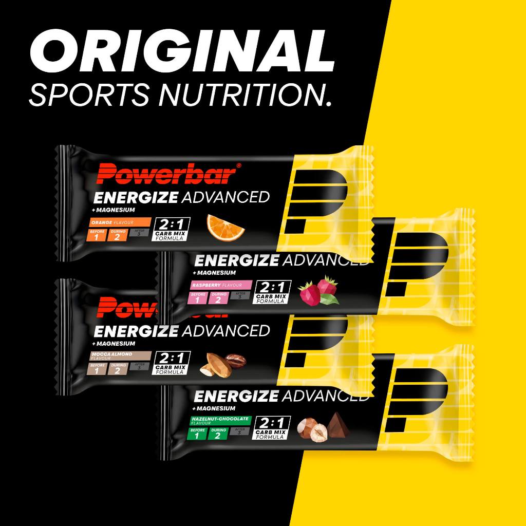 Powerbar Energize Advanced Bar Riegel 55g Carbohydrate Bar Bike Basikal ...