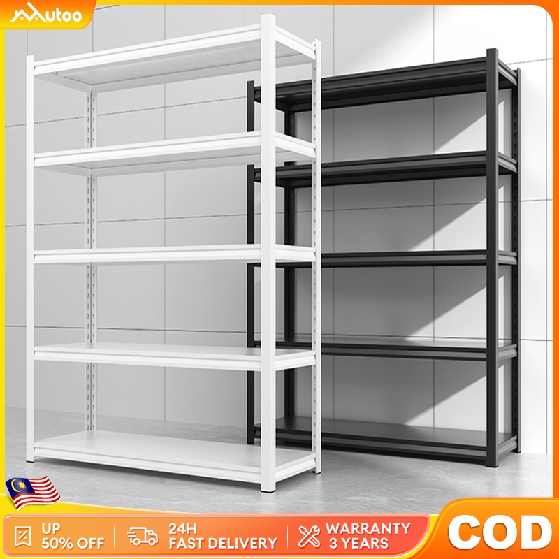 MT 4/5 Tier Rack Metal Rack Shelf Store Storage Rack Dapur Rak Buku Rak ...