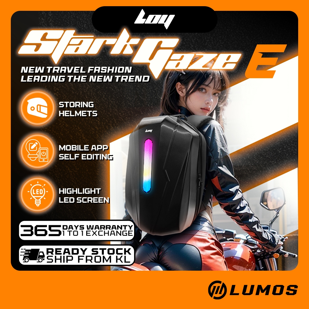 LOY StarkGaze E Led Knight Backpack Bag With Straight Led Waterproof ...