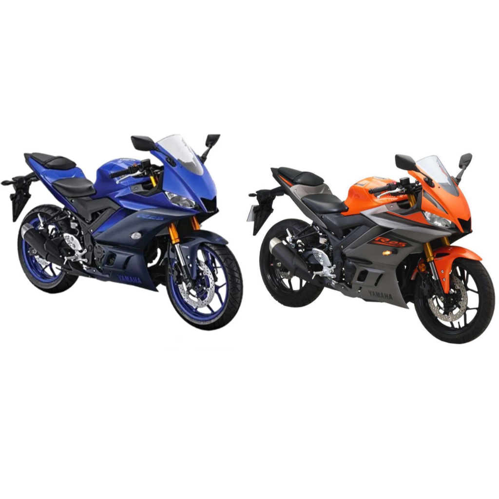 Cover set orange colour blue color coverset oren biru for Yamaha R25 V2 ...