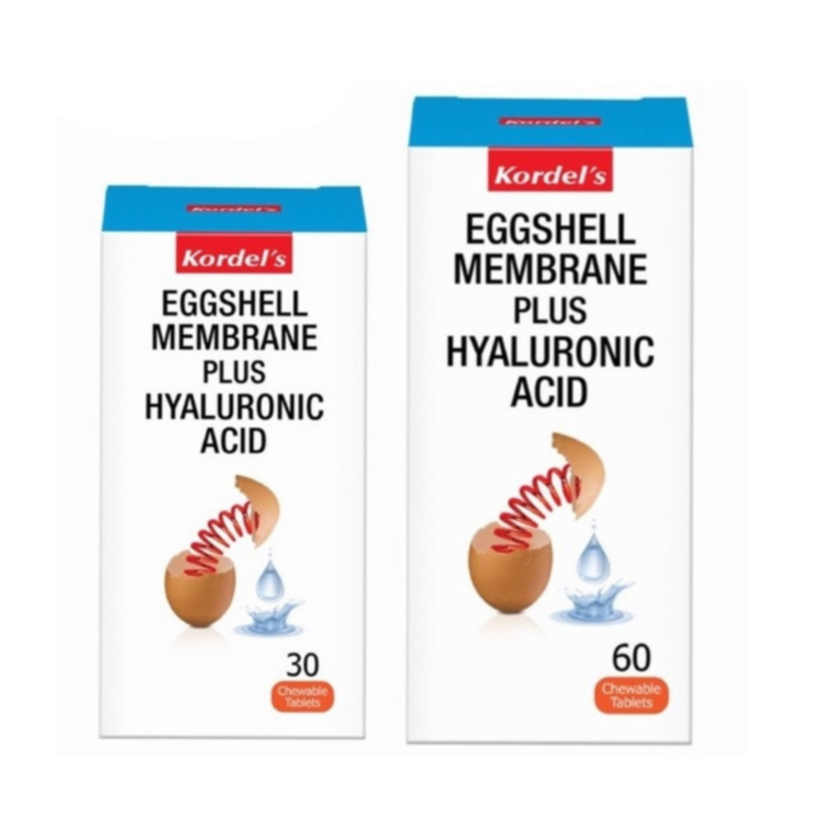 KORDEL'S EGGSHELL MEMBRANE + HYALURONIC ACID 60+30's chewable tablets ...