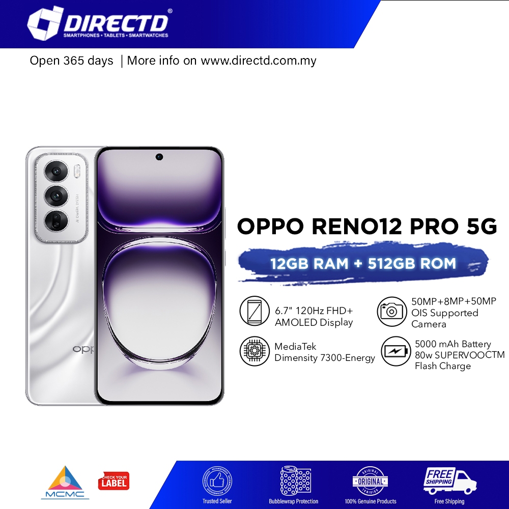 OPPO Reno12 Pro 5G [12GB RAM | 512GB ROM] | Shopee Malaysia