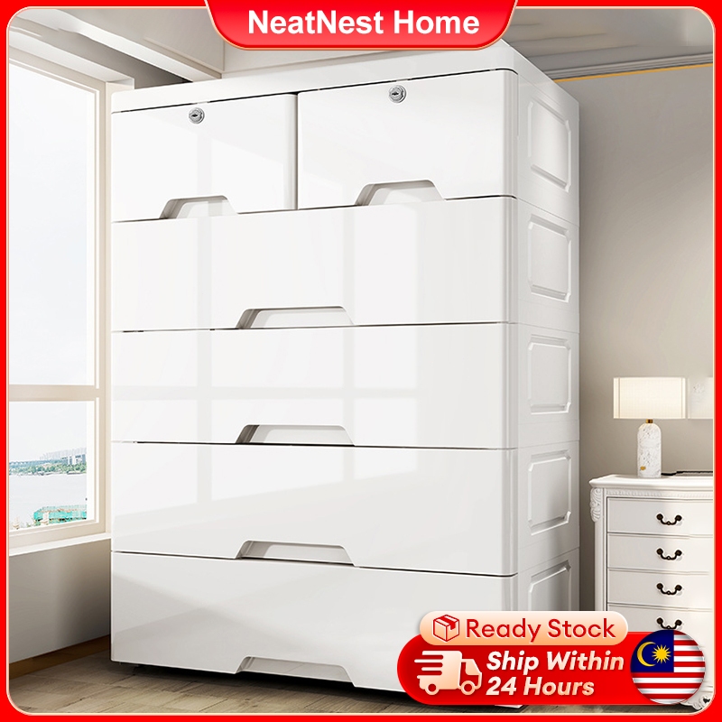 Drawer lockers white almari Multi-Specification Stackable Drawer ...