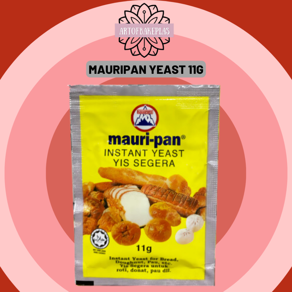 Mauripan Yeast 11G / Mauripan Instant Dry Yeast / Yis Roti | Shopee ...