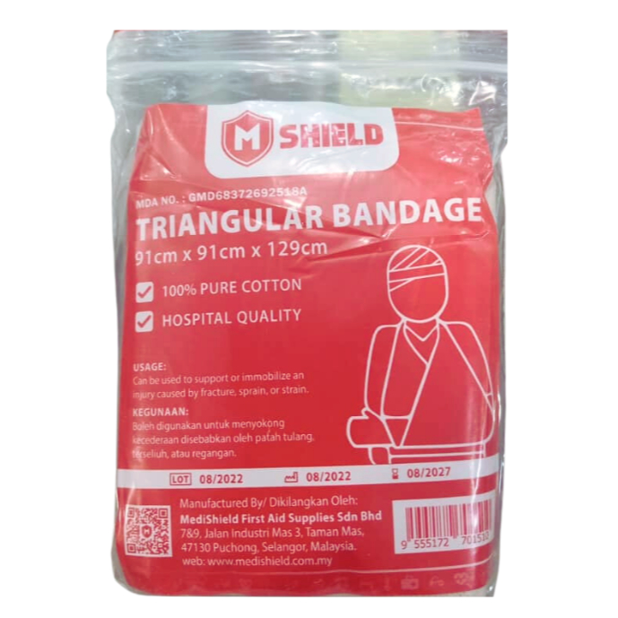 M Shield / Medishield Triangular Bandages 91cm x 91cm x 129cm | Shopee Malaysia