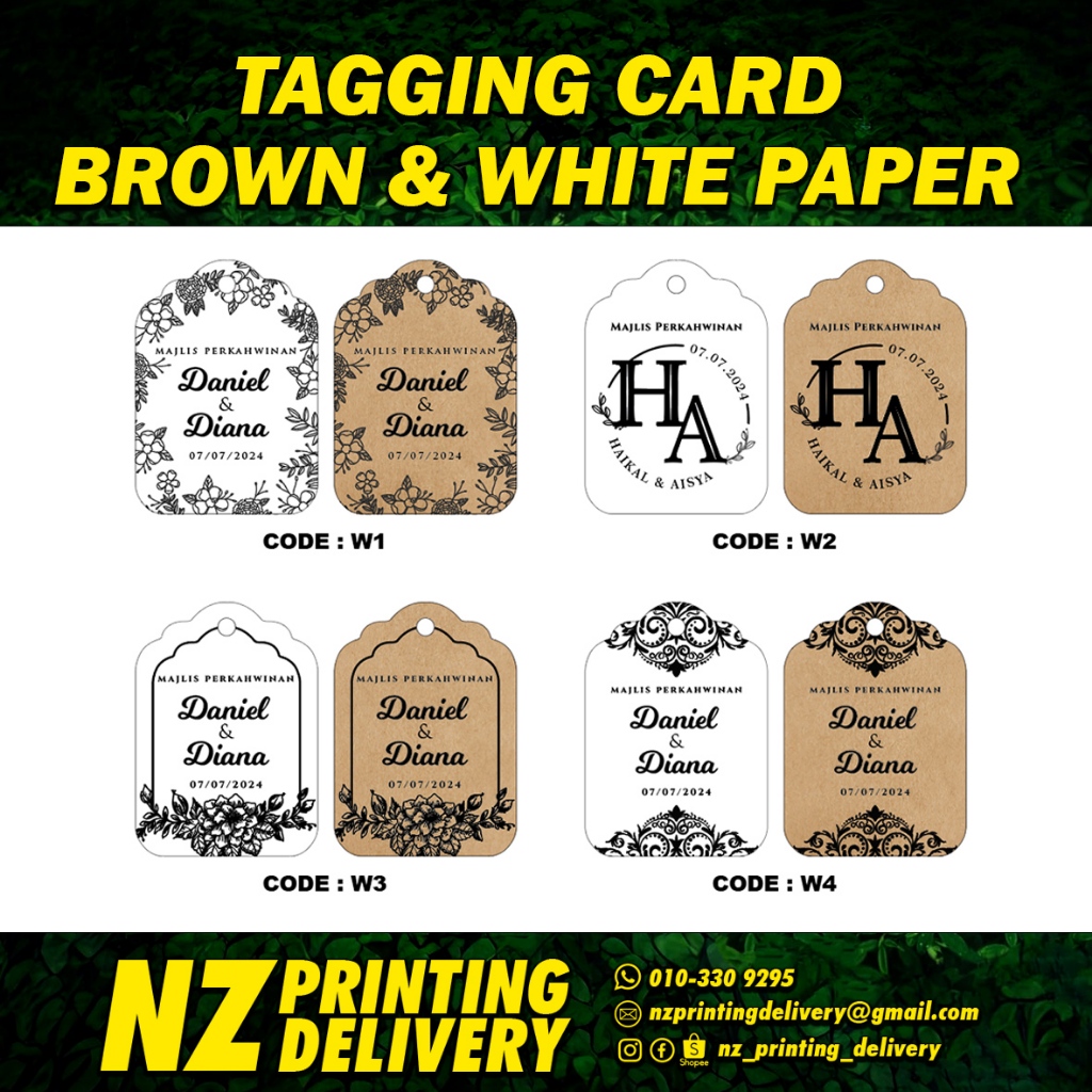 Tagging card craft paper brown card hang tag gift product doorgift ...