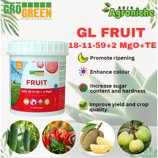 1KG NPK 18-11-59 Belgium Grogreen GeL Fertilizer for fruit, vegetable ...