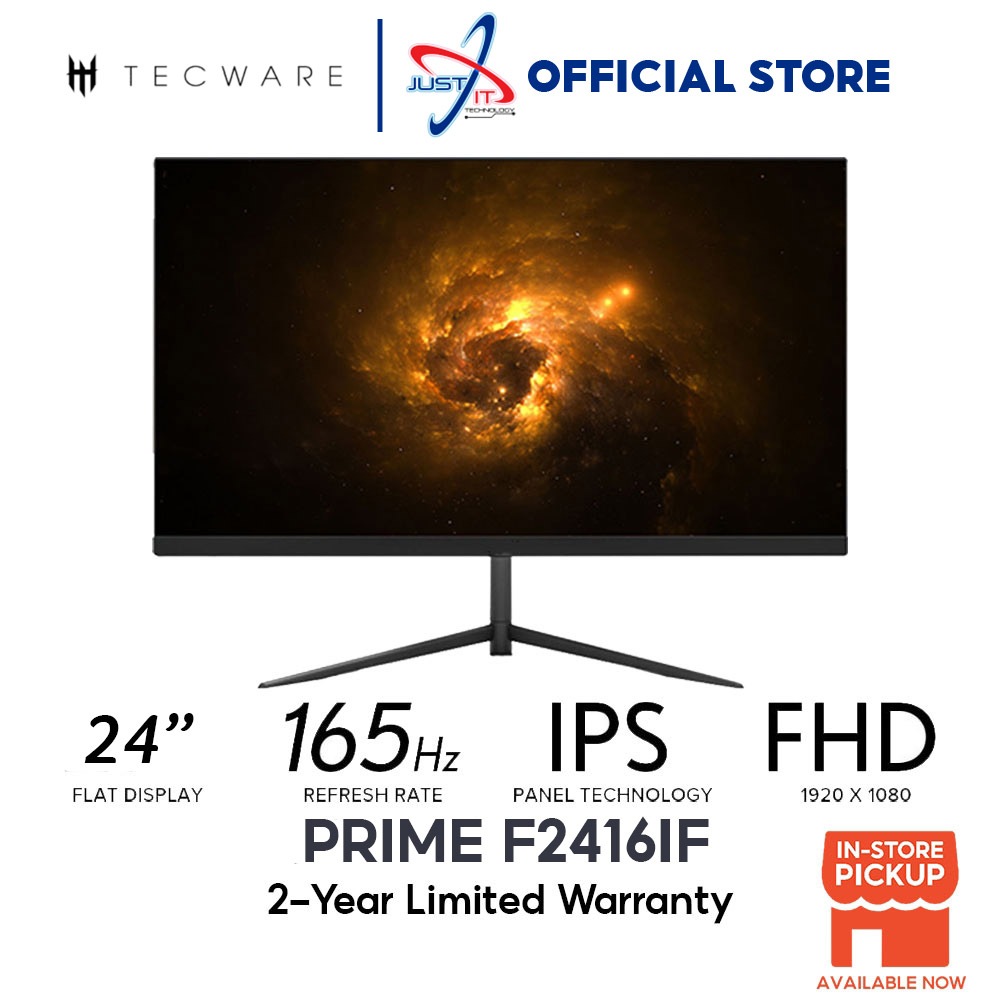 TECWARE PRIME F2416IF Productivity Monitor ( 24" IPS FHD / 1MS / 165HZ ...