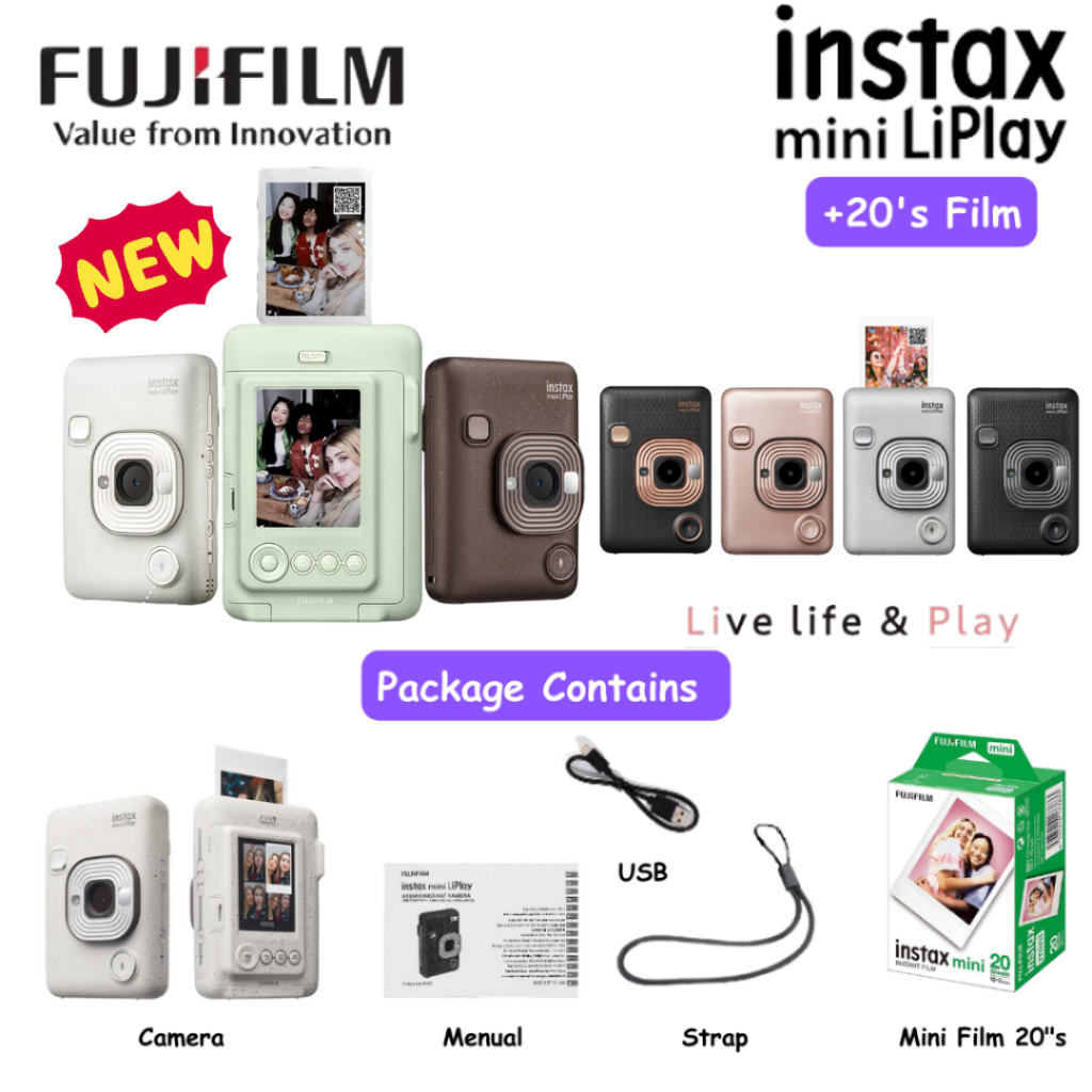 Fujifilm Instax Mini LiPlay Hybrid Instant Camera (Fujifilm Malaysia ...
