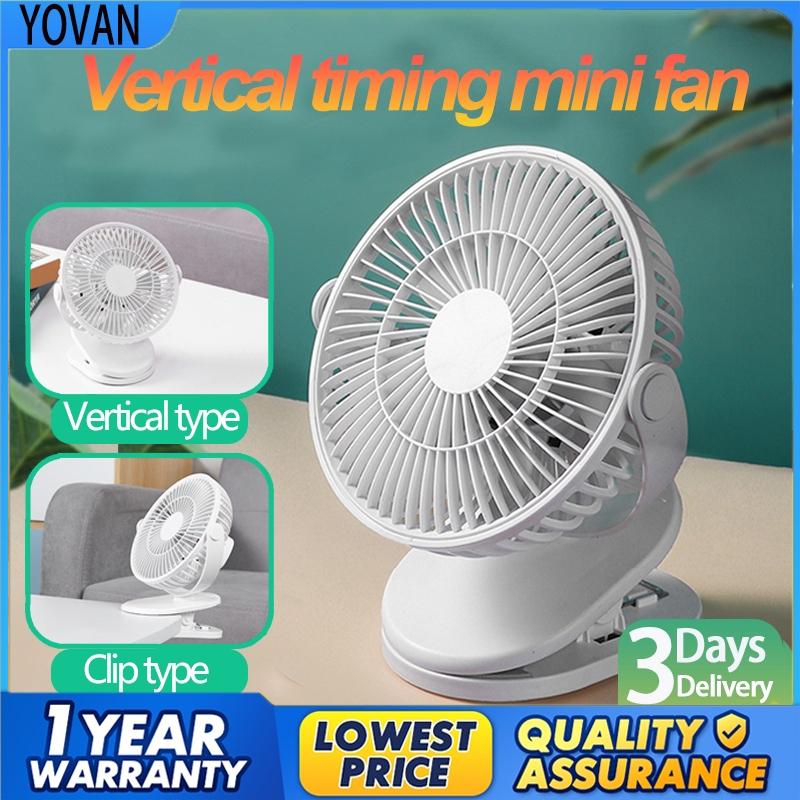Kipas Mini usb Portable 720° Fan 2000mAh Adjustable Rechargeable Clip ...