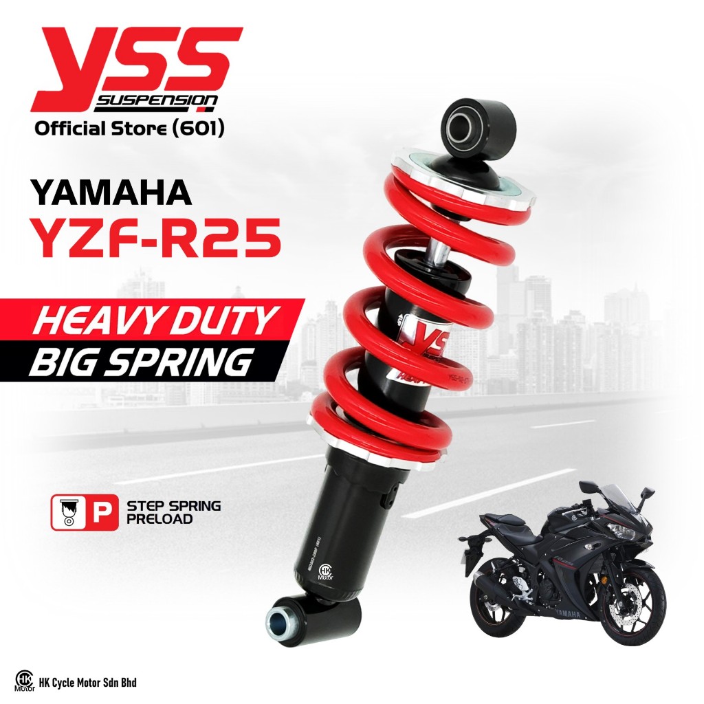 YZF-R25 YSS Suspension Big Spring model. Monoshock for YAMAHA R25 ...