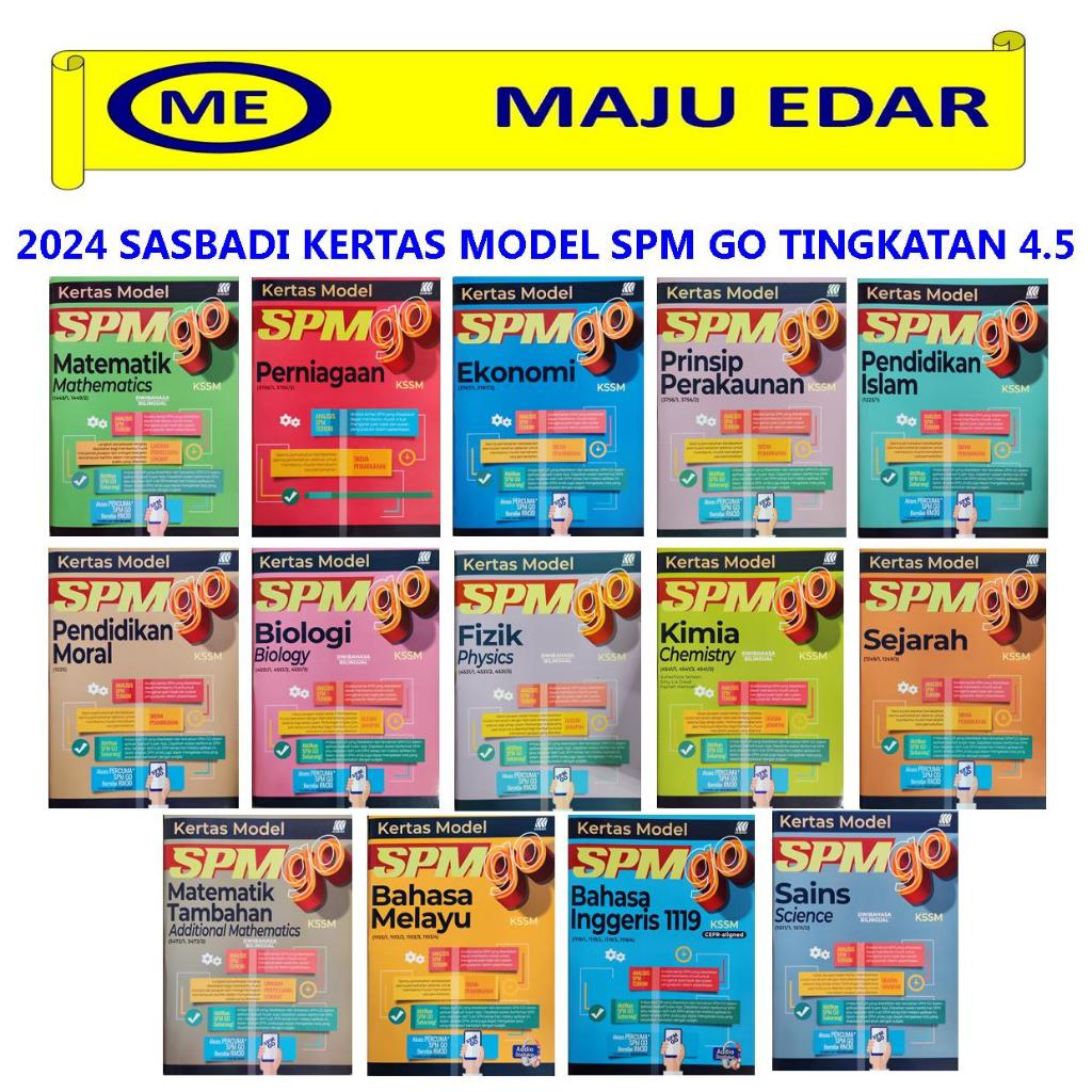 2024 SASBADI KERTAS MODEL SPM GO TINGKATAN 4&5 BUKU LATIHAN | Shopee Malaysia