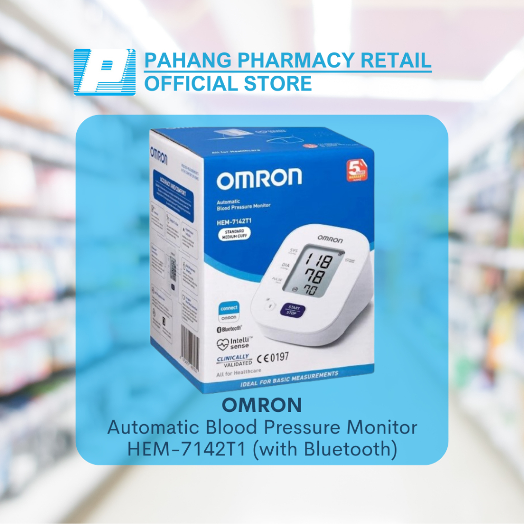 OMRON Automatic Blood Pressure Monitor HEM-7142T1 (with Bluetooth ...