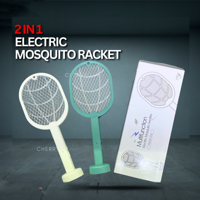 [Shopee Choice]Raket Membunuh Nyamuk Elektrik Rechargeable 2in1 ...