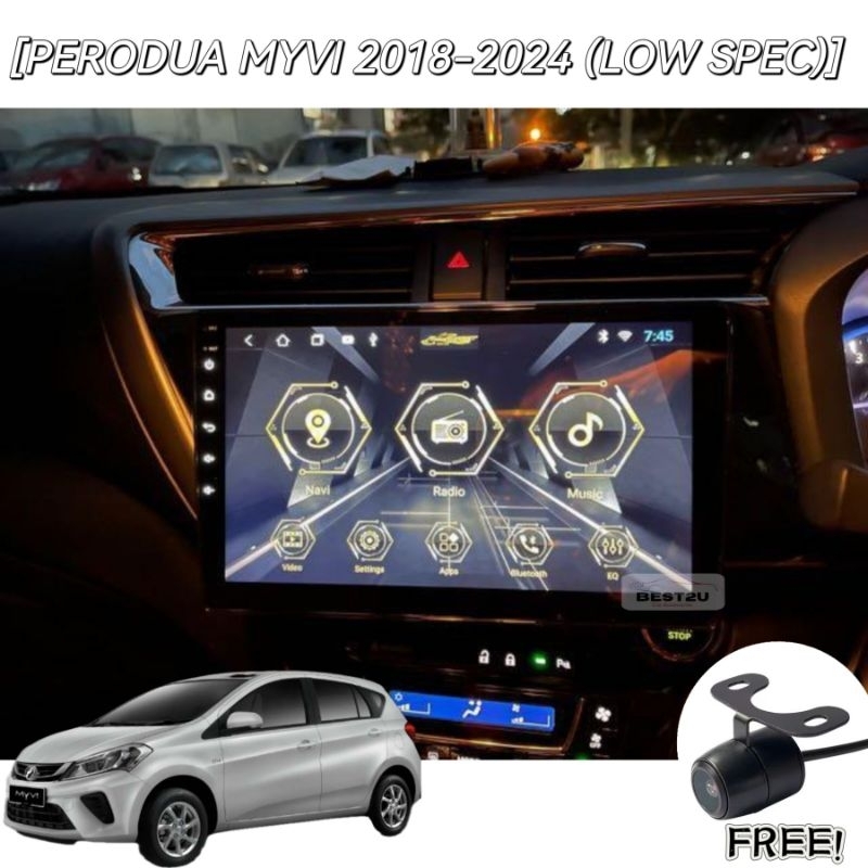 Android Player 10" Perodua Myvi 2018-2024 LOW SPEC☆FREE Reverse Camera ...