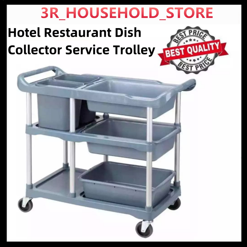 3 Tier New Design Foodcourt CART Utility cart Collector Restaurant cart ...