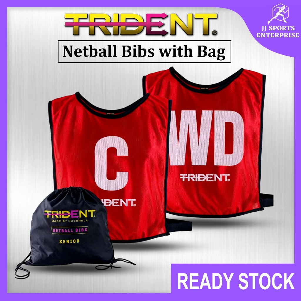 Trident Netball Bibs Set Trident Single Sided Netball Bibs Bib Bola ...