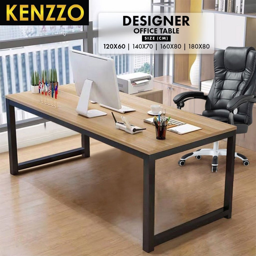 KENZZO : Office Table 180CM Extra BIG & Thicker Table Top/computer ...